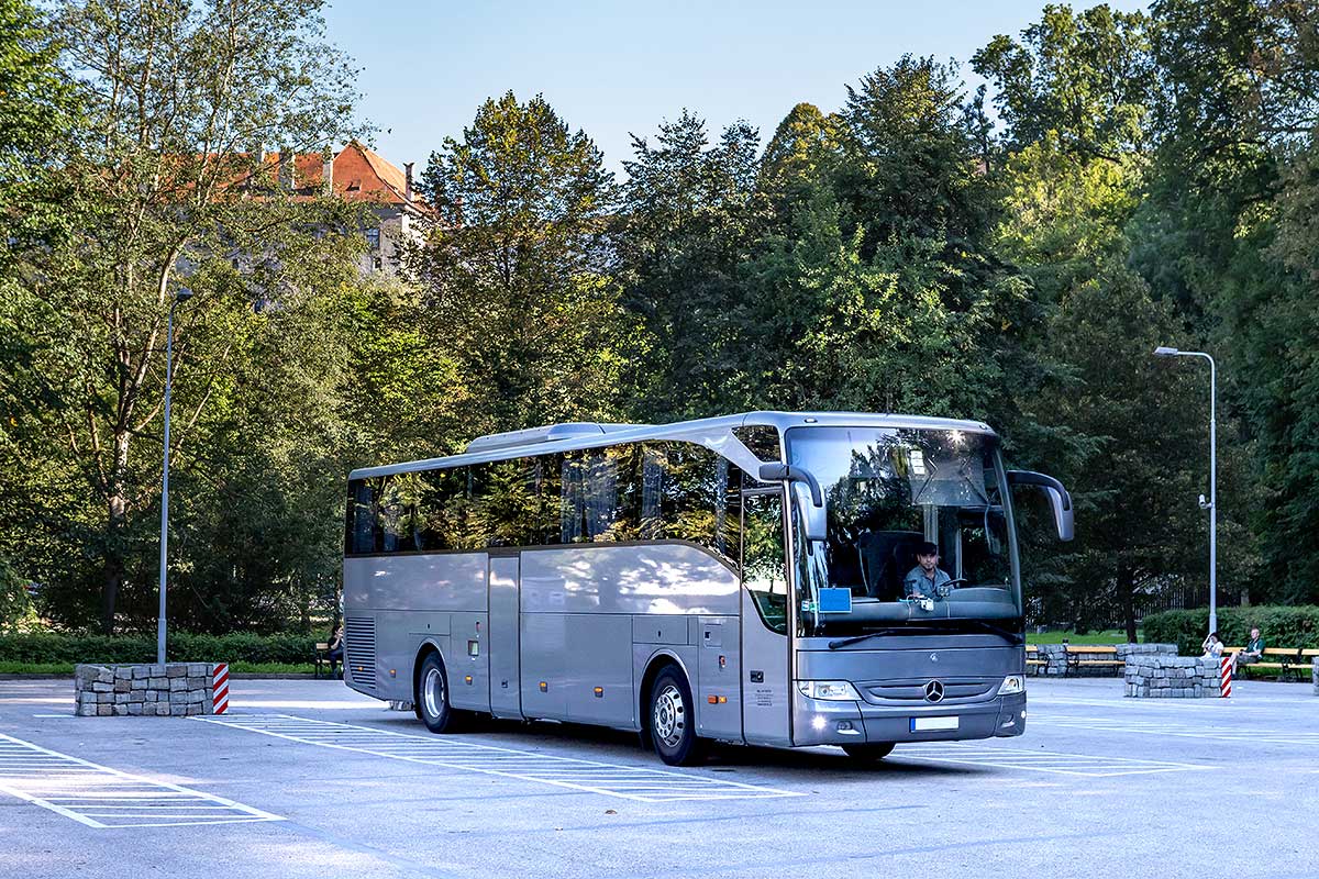 Centrální parkoviště autobusů P-BUS Český Krumlov